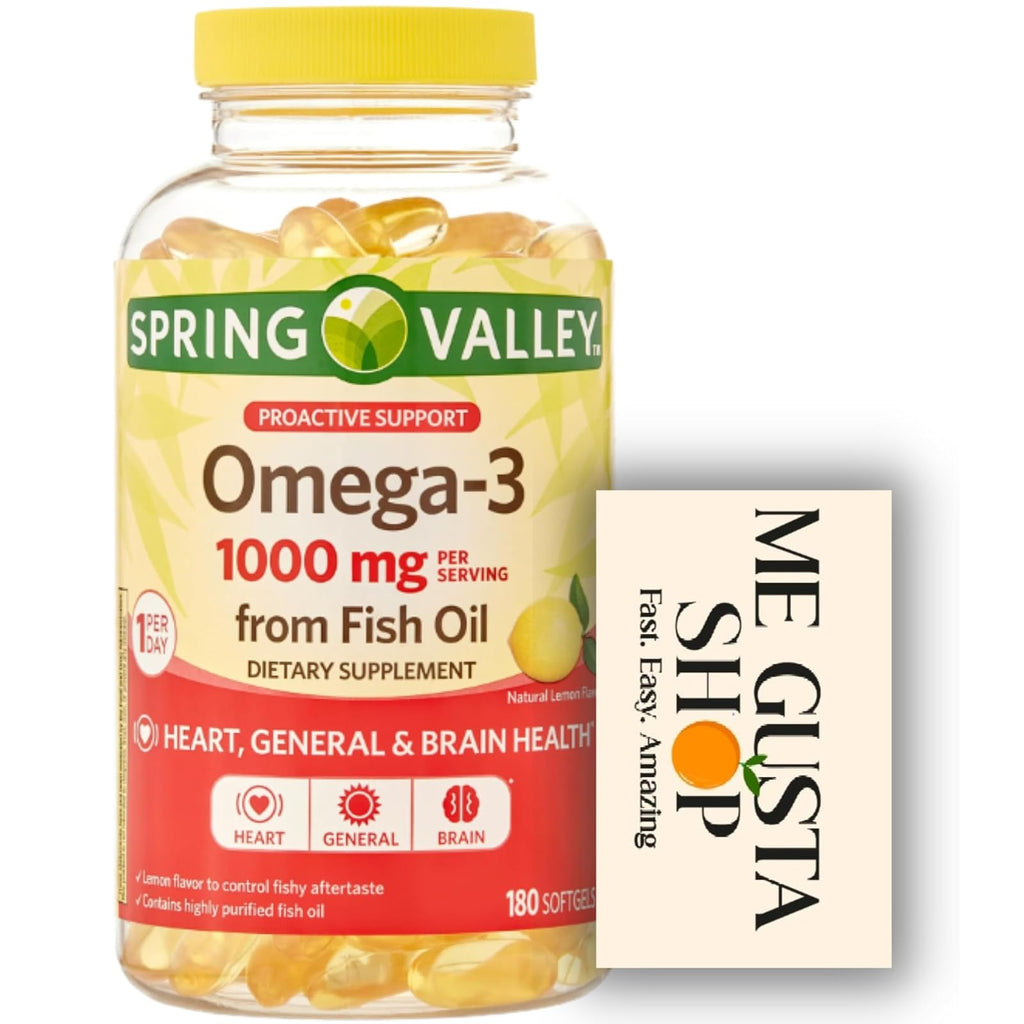Spring Valley Omega-3 fish oil soft gels