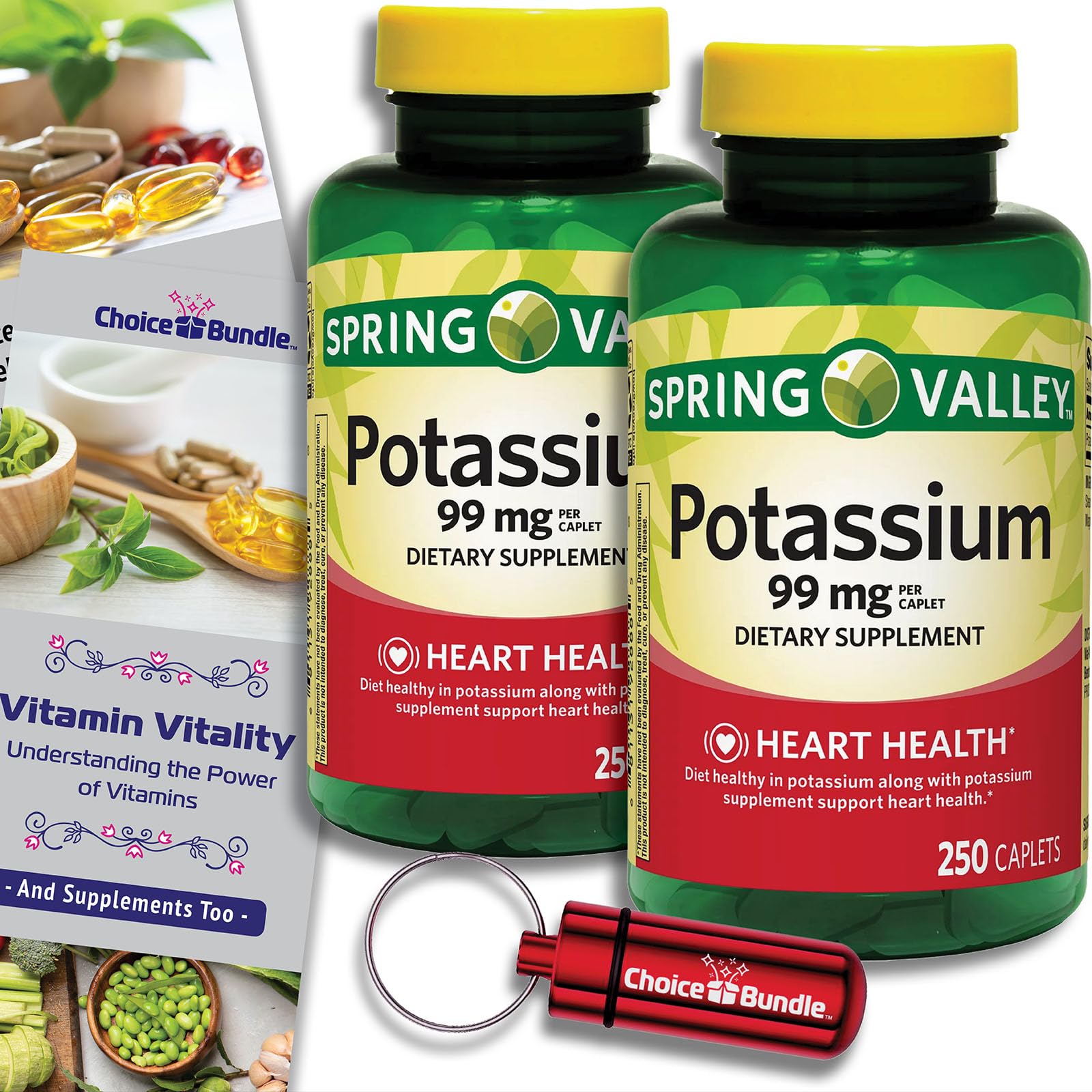 Spring Valley potassium caplets for heart health