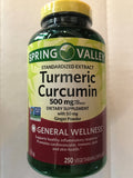 Spring Valley turmeric capsules for wellness