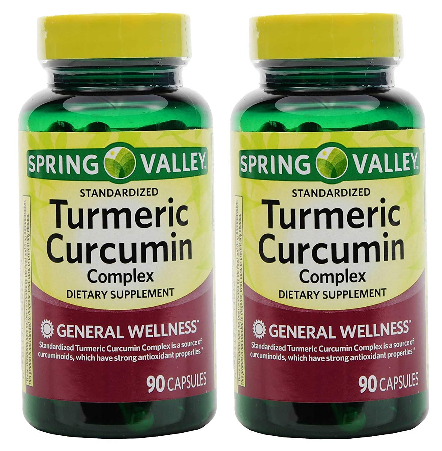 Spring Valley turmeric curcumin capsules for wellness