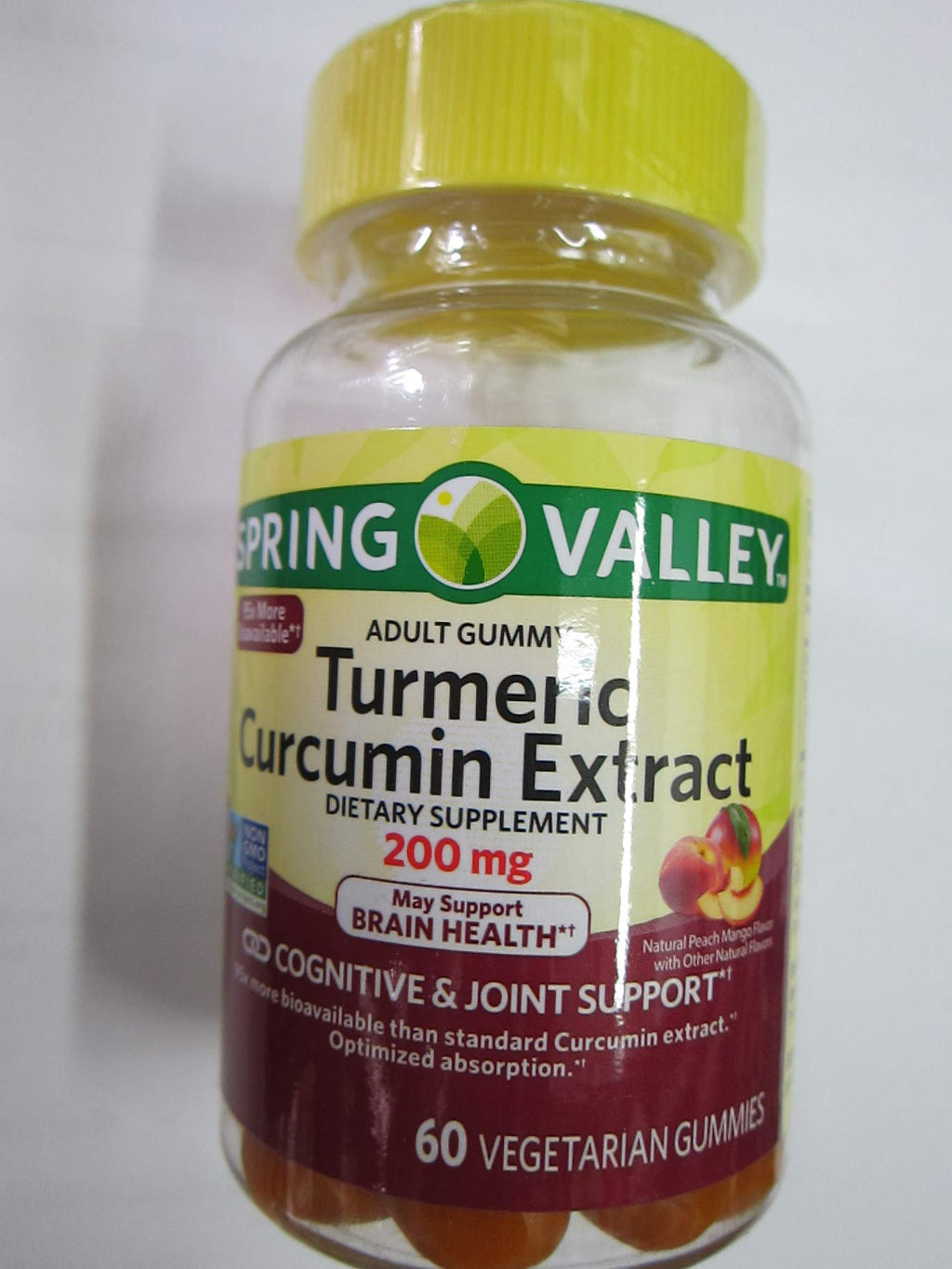 Spring Valley turmeric gummies for brain health