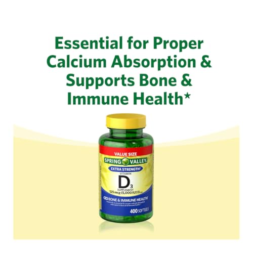 Spring Valley vitamin D3 for overall health