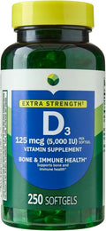 Spring Valley Vitamin D3 softgels for immune support