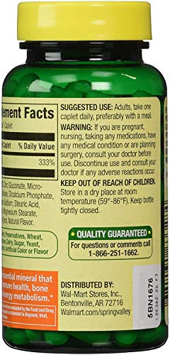 Spring Valley zinc 200 count pack