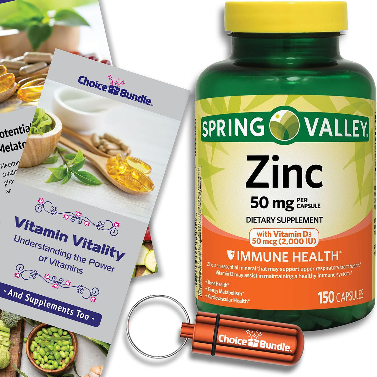 Spring Valley Zinc 50 mg capsules