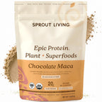 Sprout Living chocolate maca protein powder