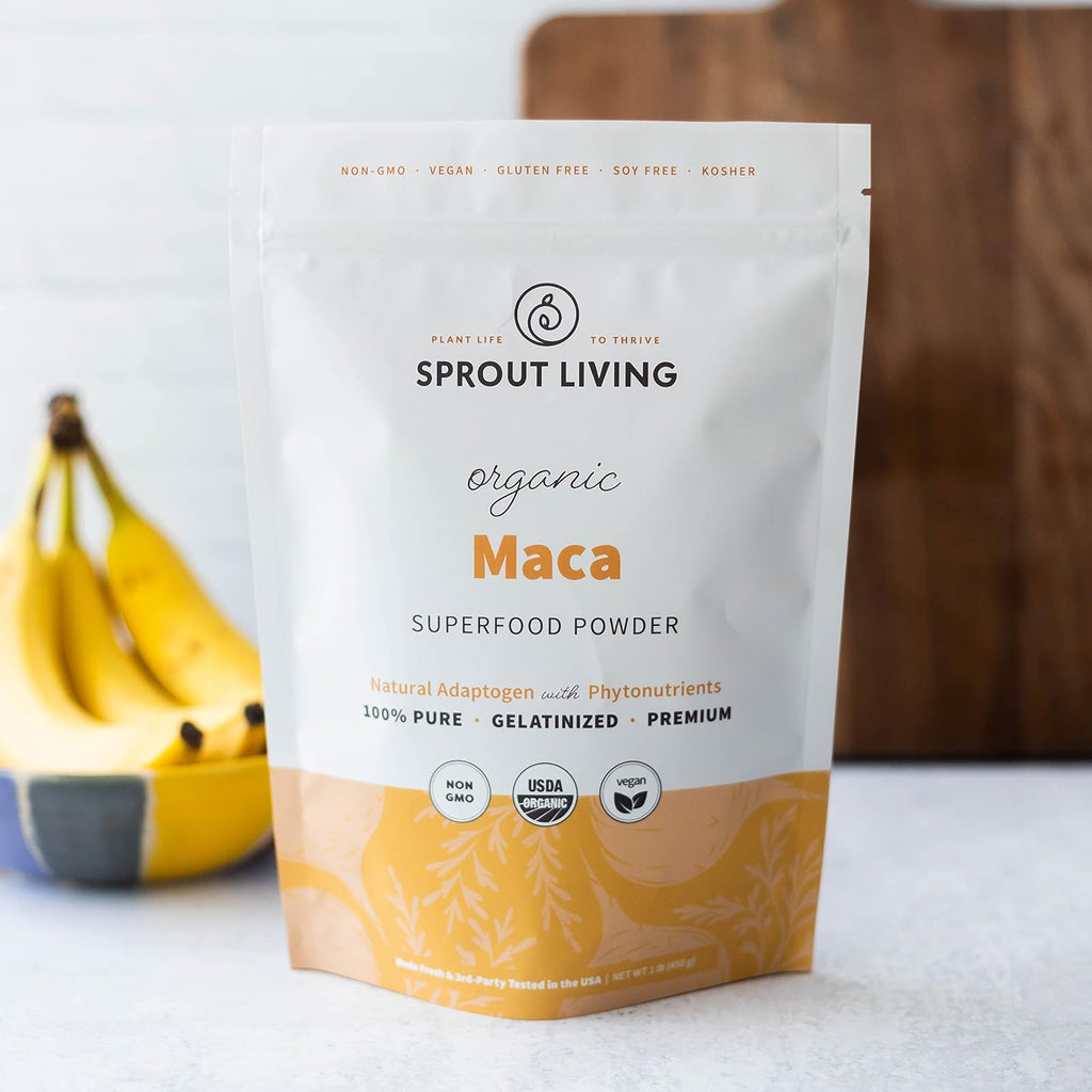 Sprout Living maca root for energy