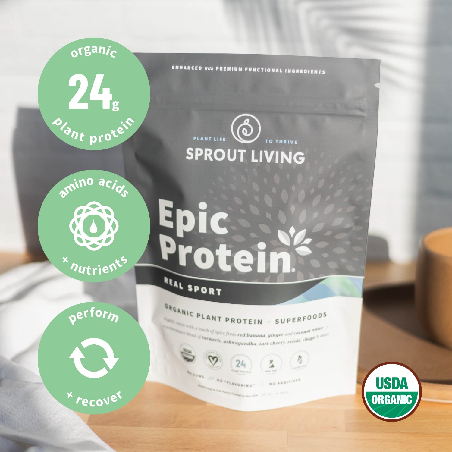 Sprout Living protein for healthy snacks