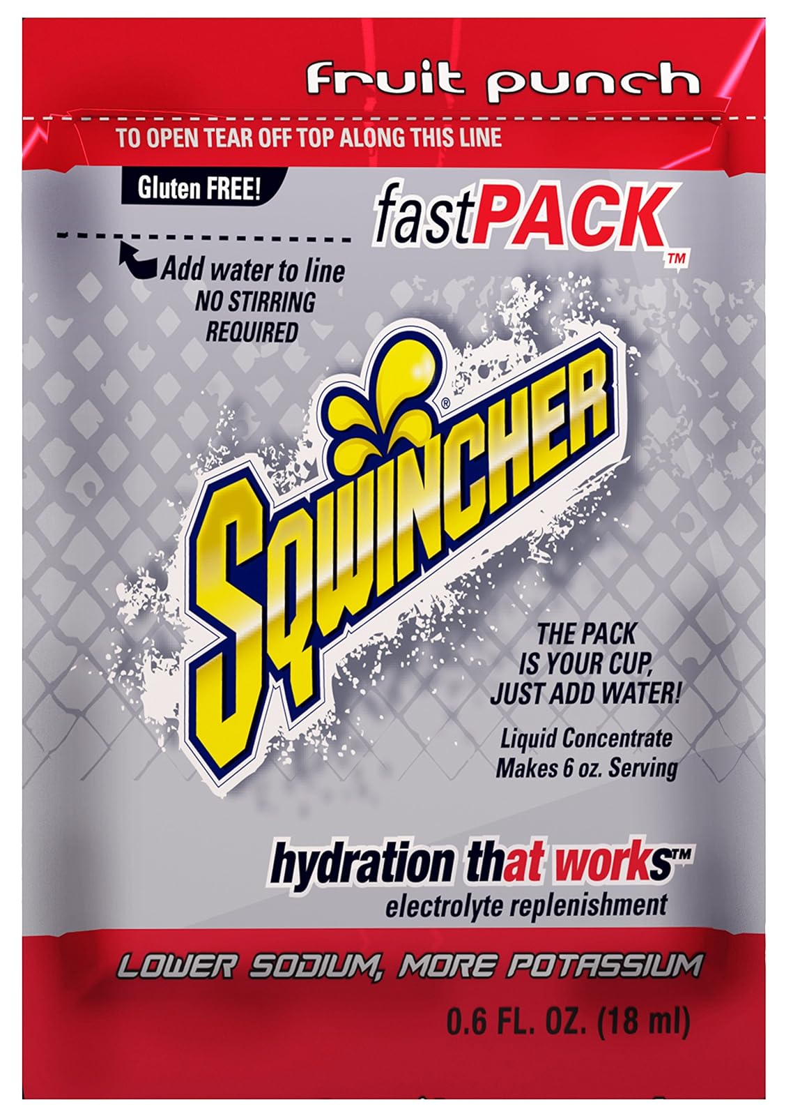 Sqwincher electrolyte liquid concentrate pack