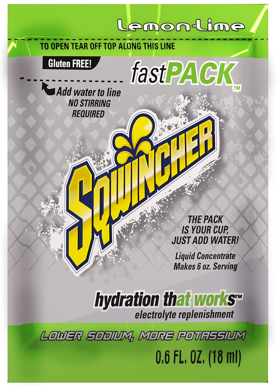 Sqwincher electrolyte powder for hydration