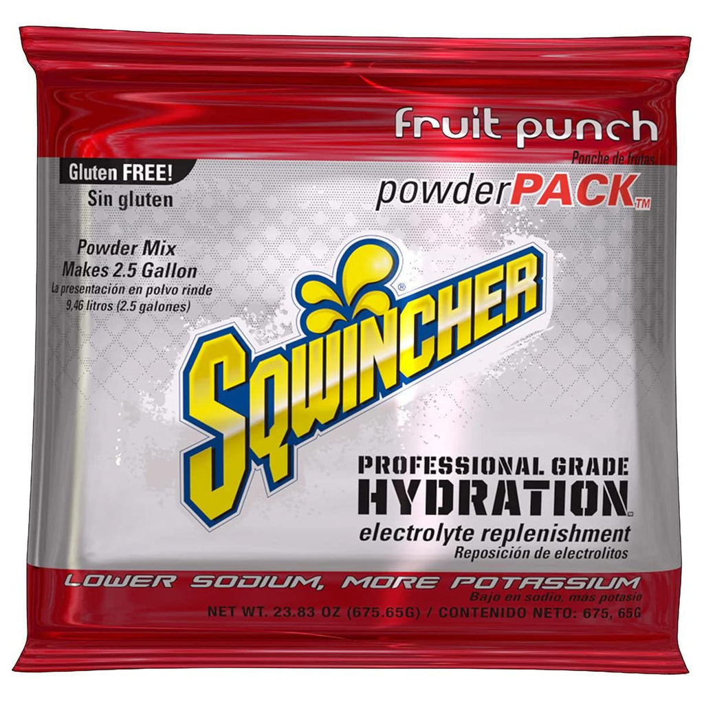 Sqwincher electrolyte powder fruit punch packets