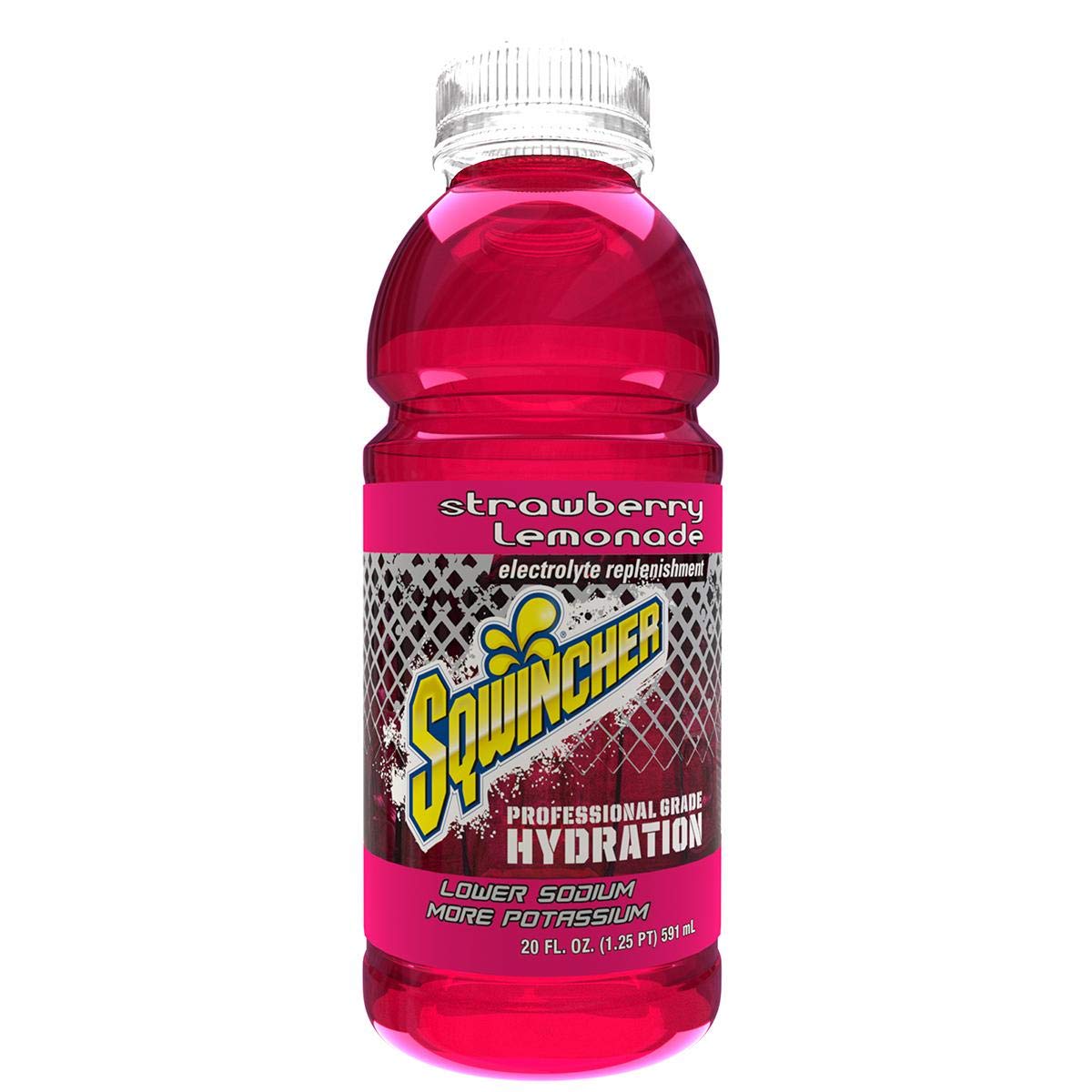 Sqwincher strawberry lemonade electrolyte drink