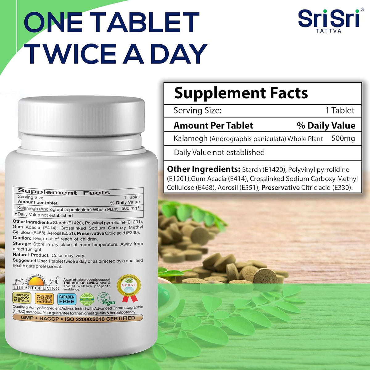 Sri Sri Andrographis for holistic health