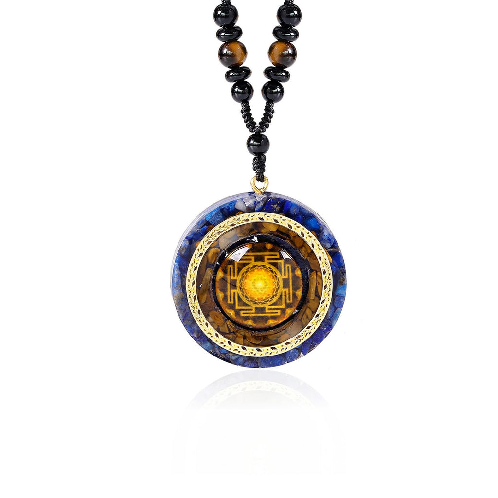 Sri Yantra pendant orgonite necklace