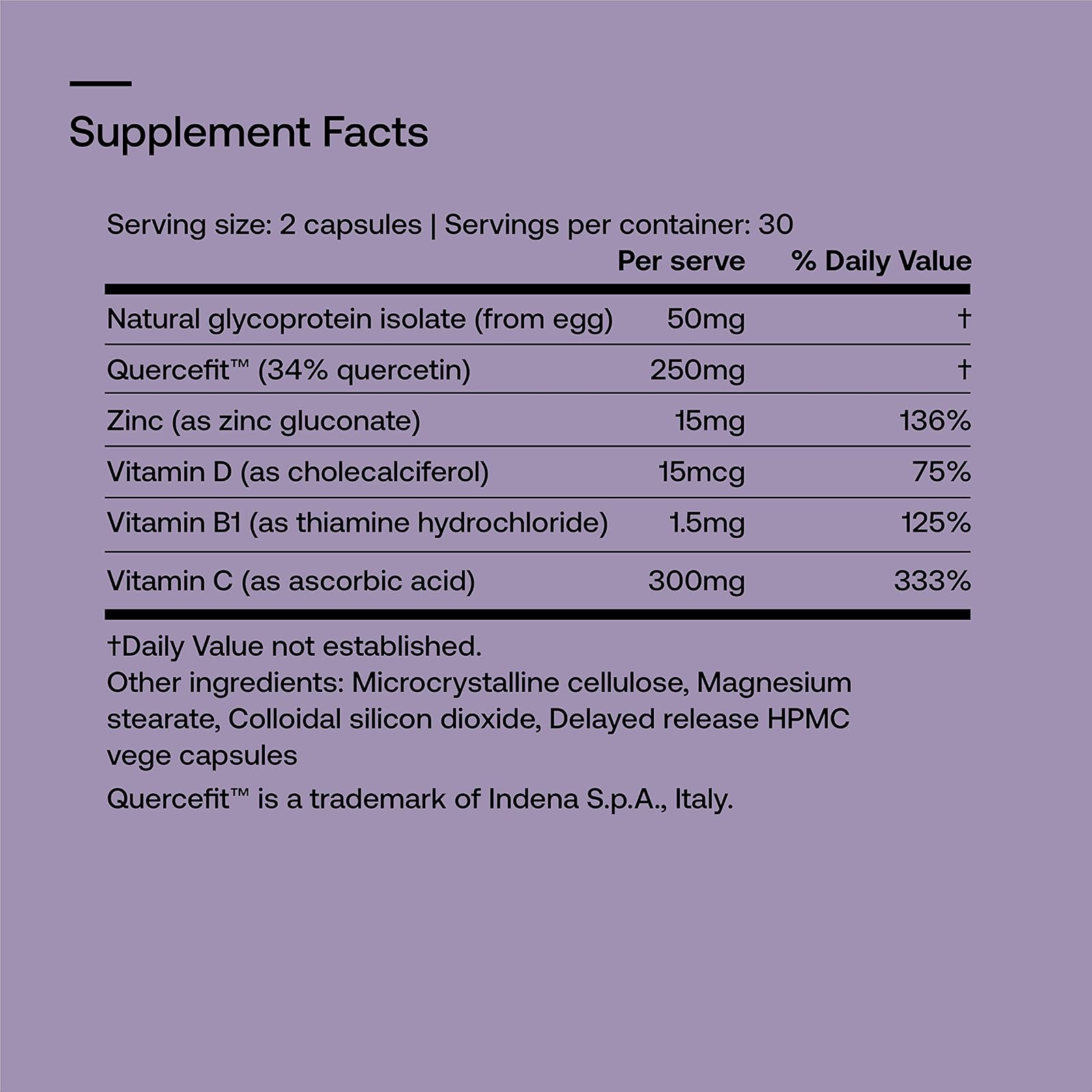 SRW Imm¹ Defence for active lifestyles