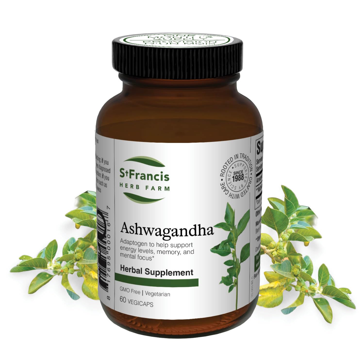 St. Francis ashwagandha capsules for stress relief