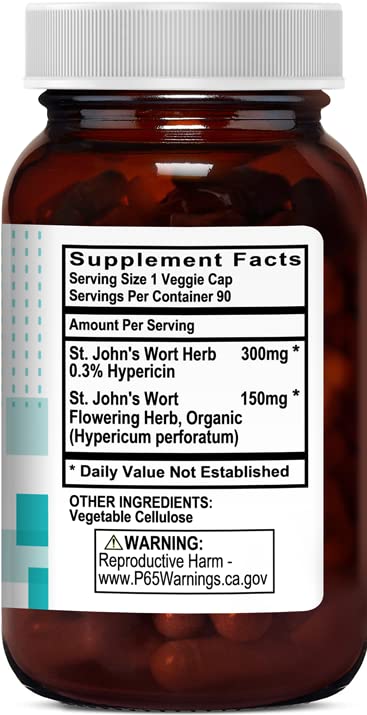 st. john's wort 500 mg vegetable capsules