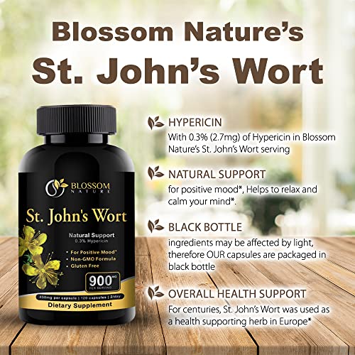 st. john's wort 900mg for relaxation