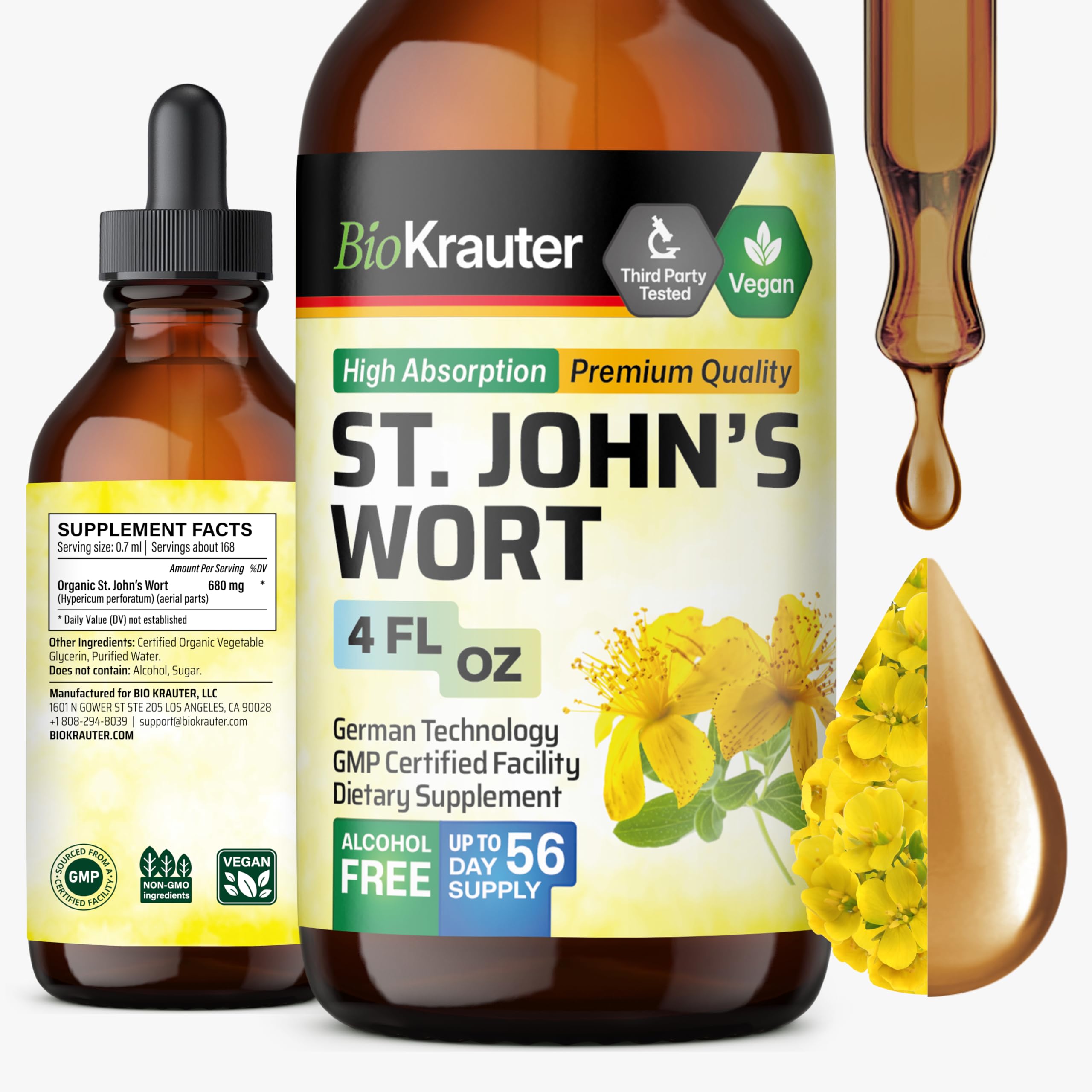 st. john's wort calm drops for relaxation
