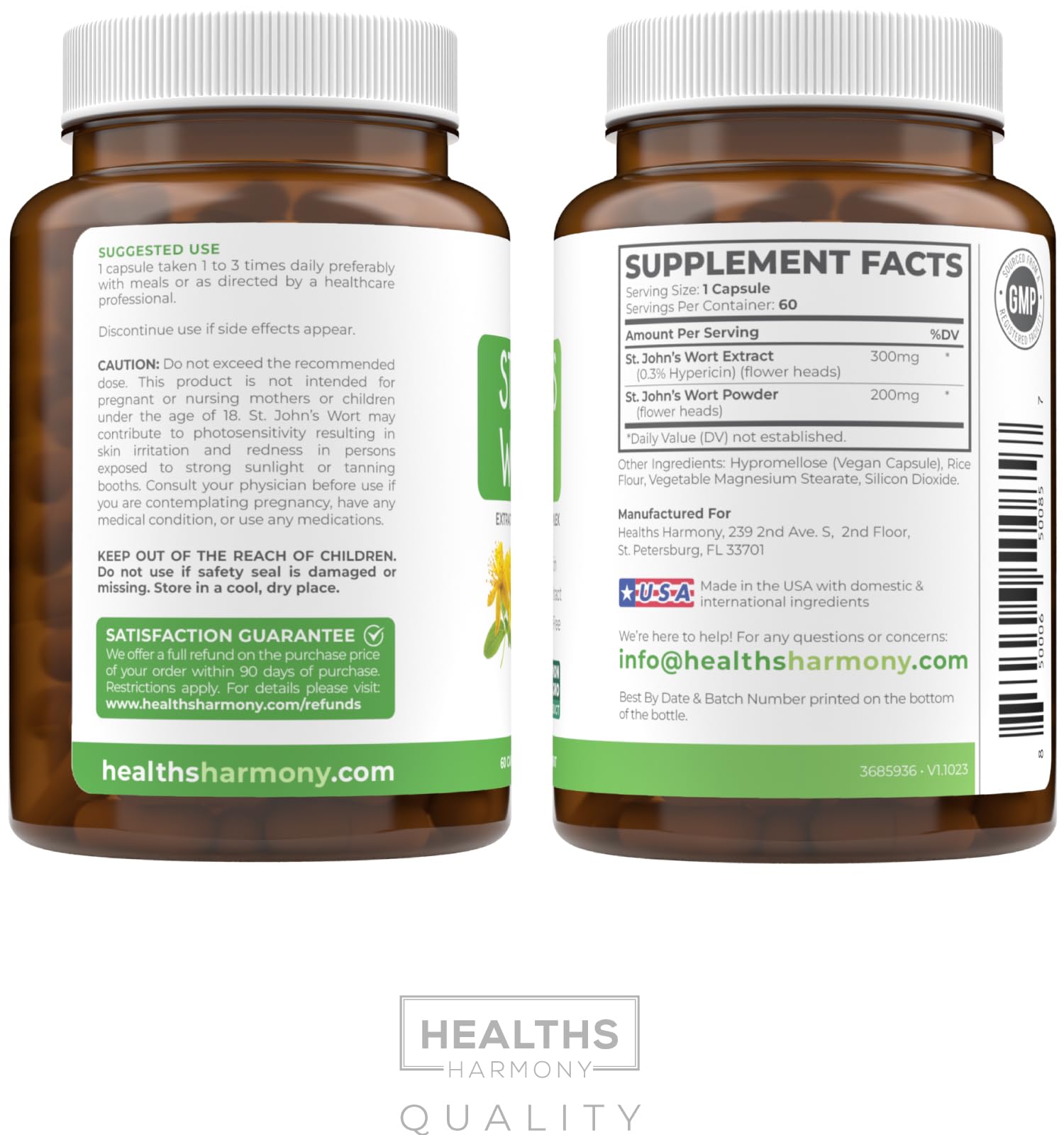 st. john's wort capsules for emotional support