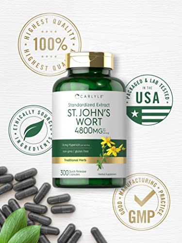 St John's Wort capsules for stress relief