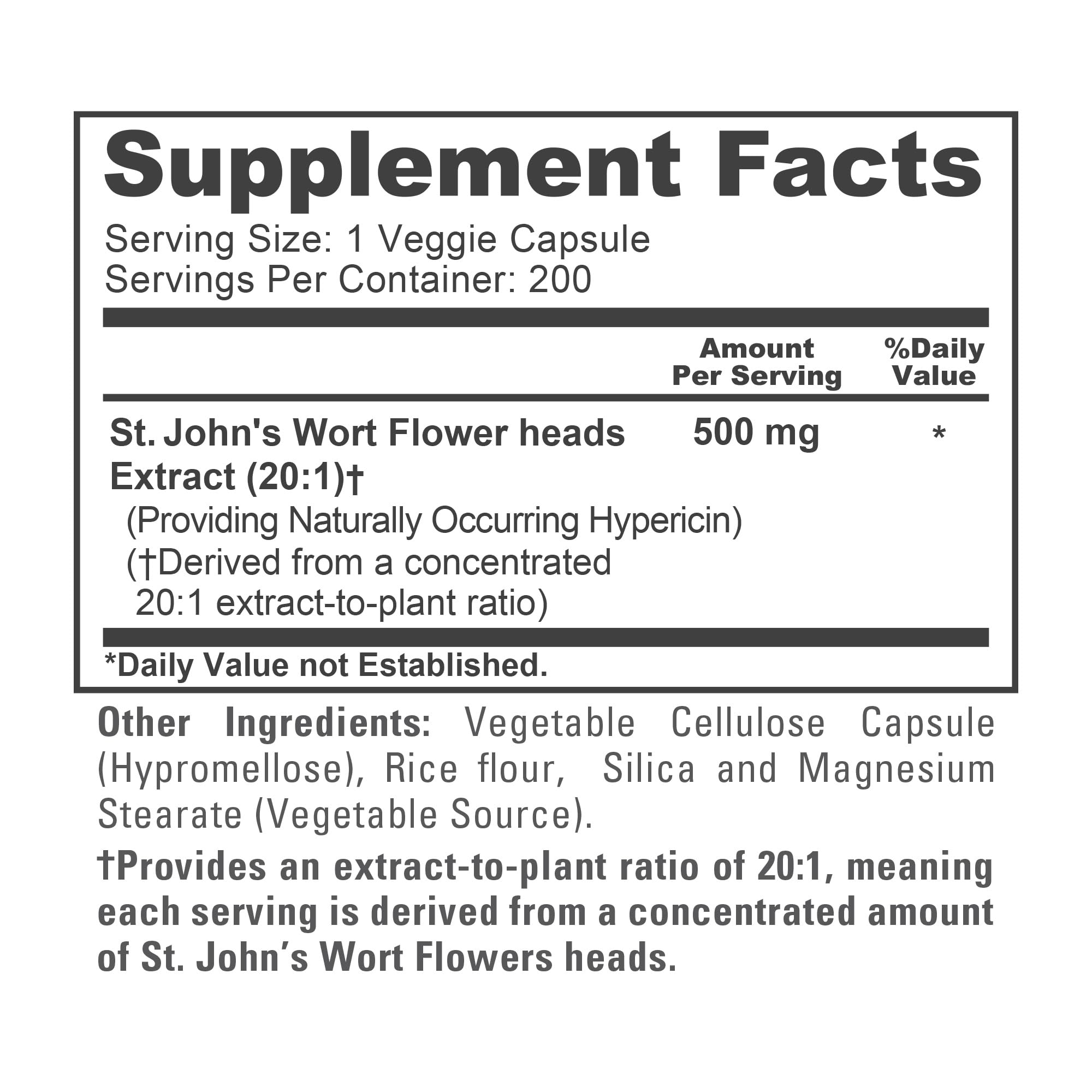 st. john's wort capsules for wellness