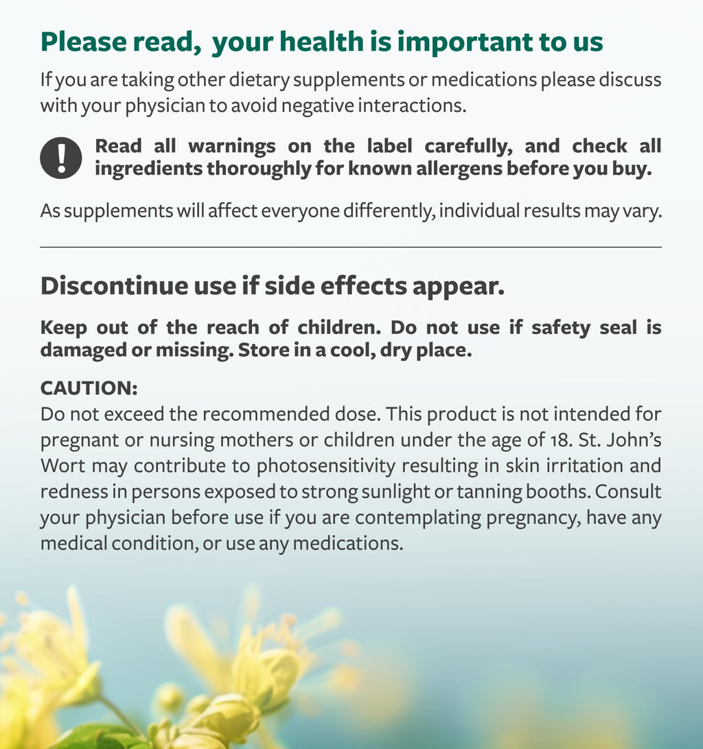 St. John's Wort for daily health routine