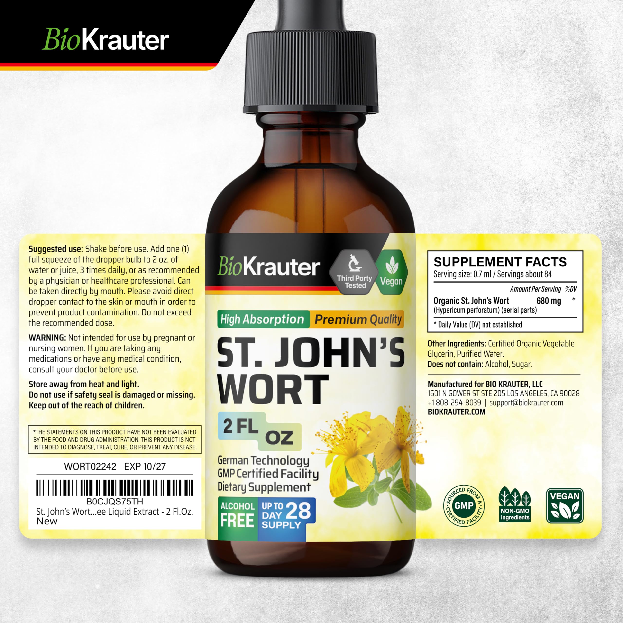 st. john's wort for emotional support