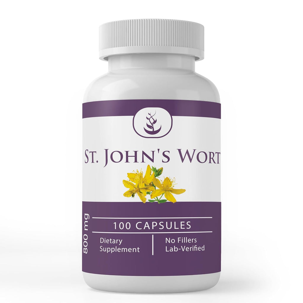 St. John's Wort herbal supplement capsules