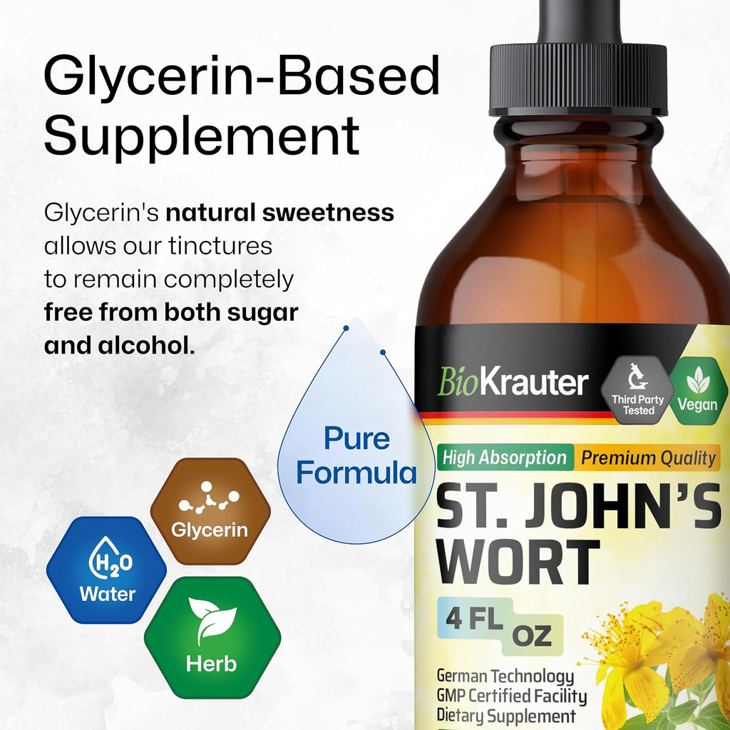 St John's Wort herbal supplement for relaxation
