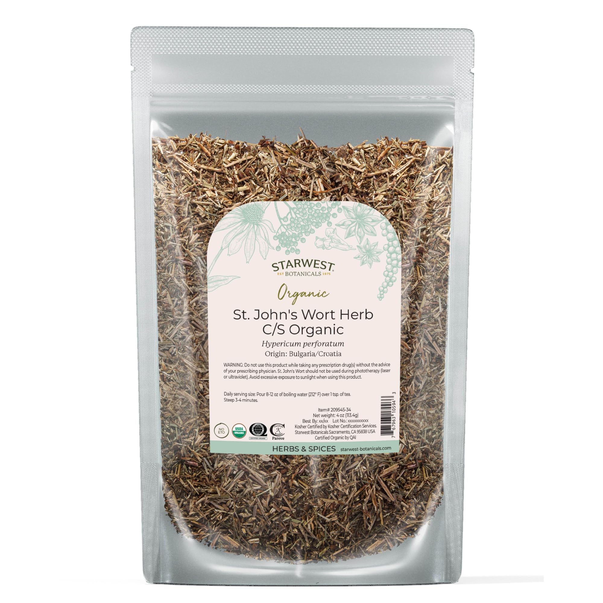 st. john's wort herbal tea ingredients