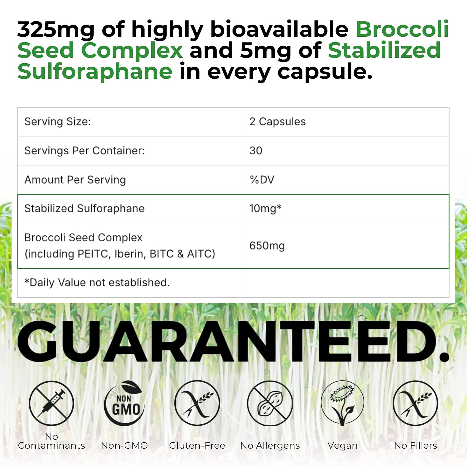 stabilized broccoli sulforaphane for women