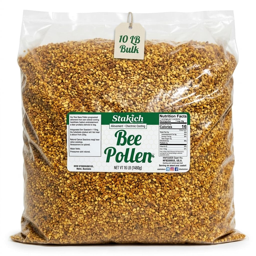Stakich bee pollen granules for energy