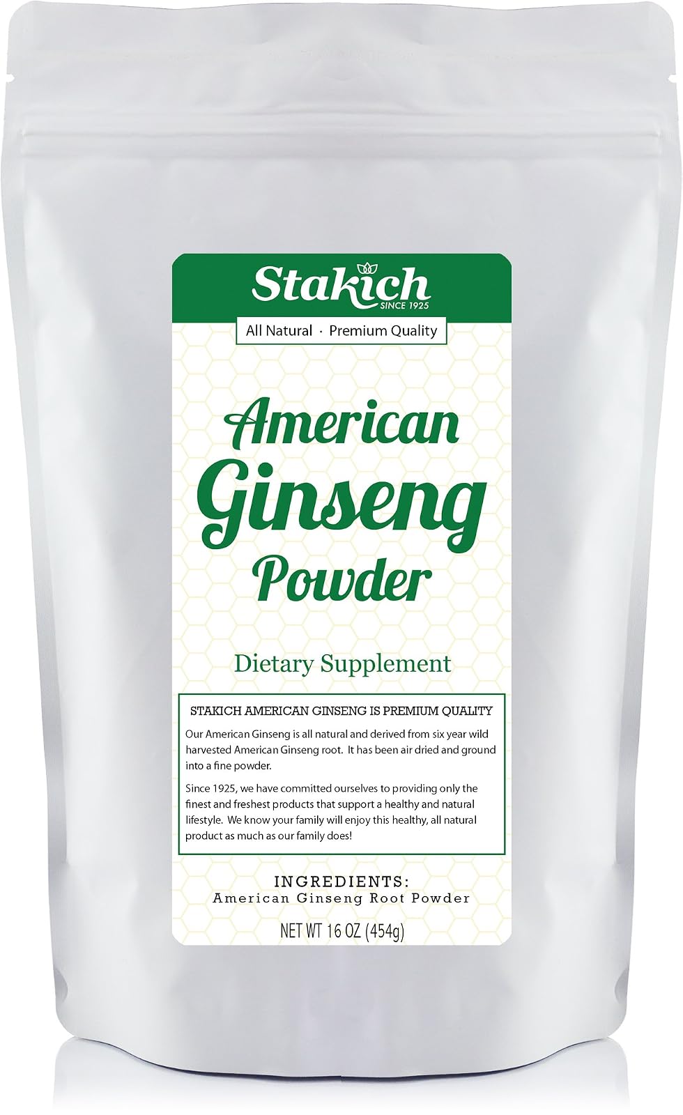 Stakich ginseng root powder benefits