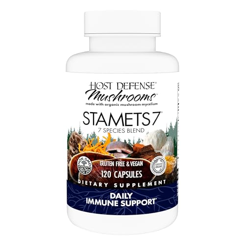 Stamets 7 mushroom supplement capsules