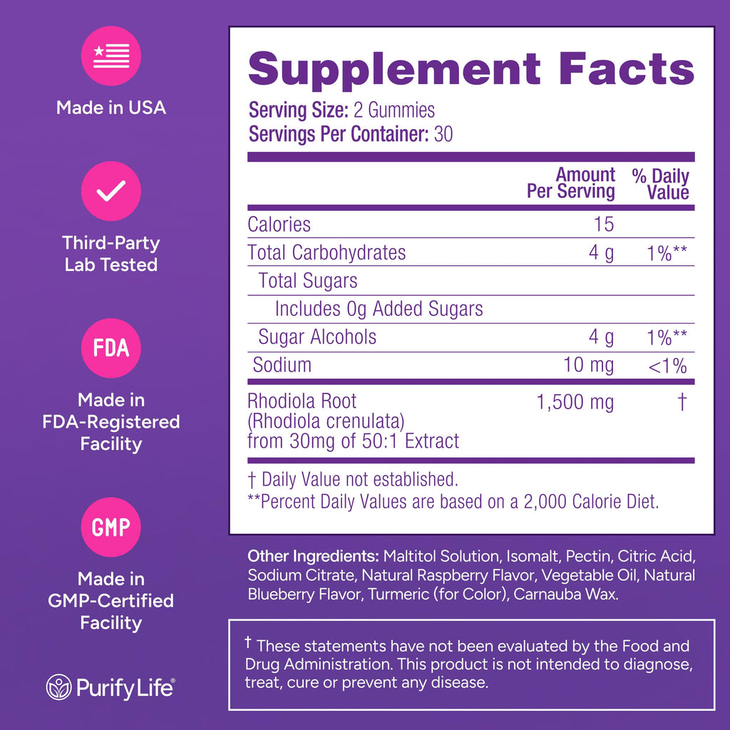 stamina-boosting rhodiola rosea chews