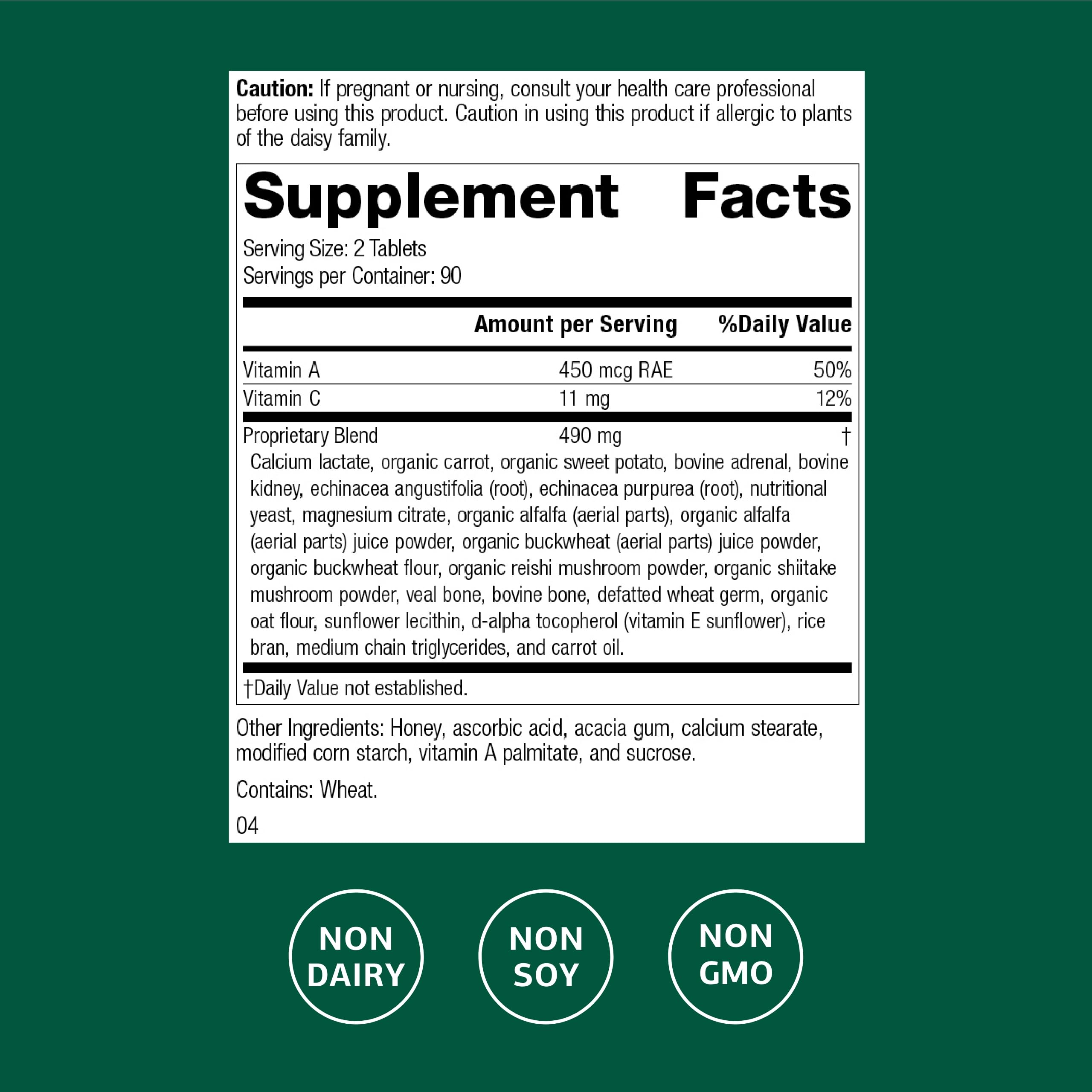 Standard Process blended supplements for health