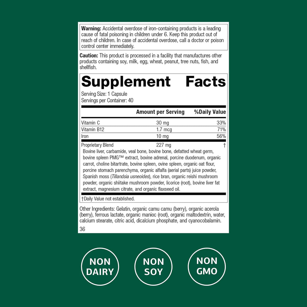 Standard Process iron bisglycinate capsules