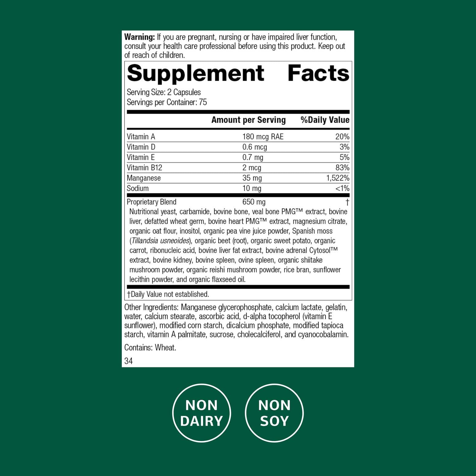 Standard Process vitamin A benefits