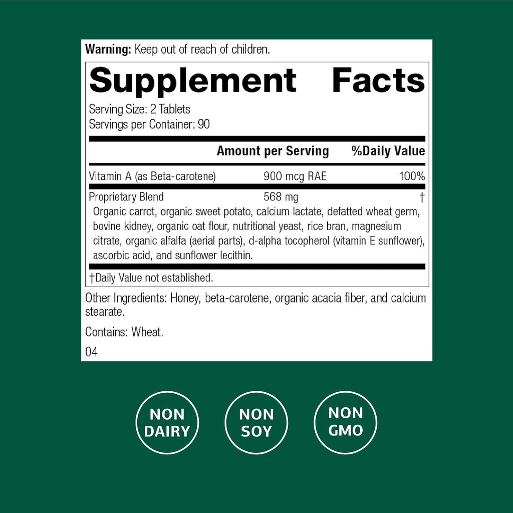 Standard Process vitamin a tablets