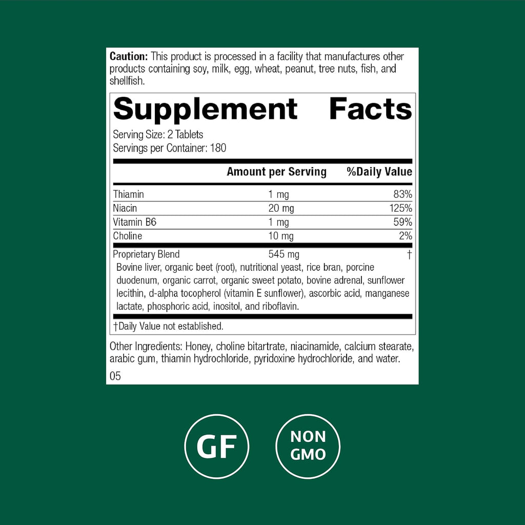 Standard Process vitamin b complex tablets