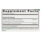 standardized bilberry capsules for vision