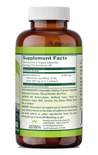 standardized bilberry extract benefits