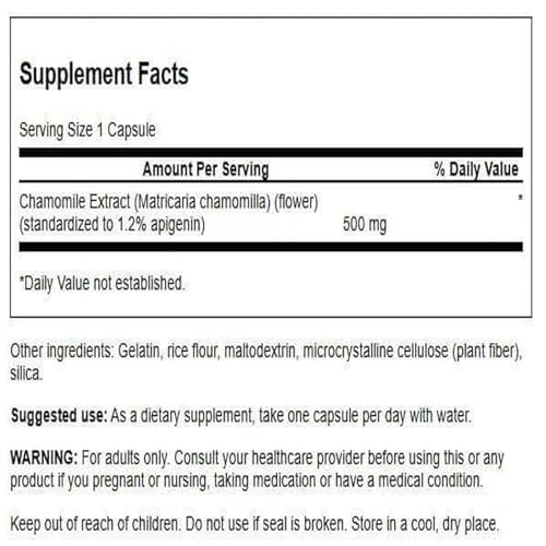 standardized chamomile extract for relaxation