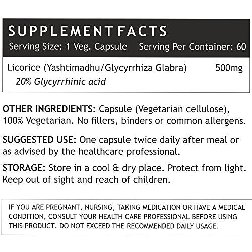 standardized licorice root supplement