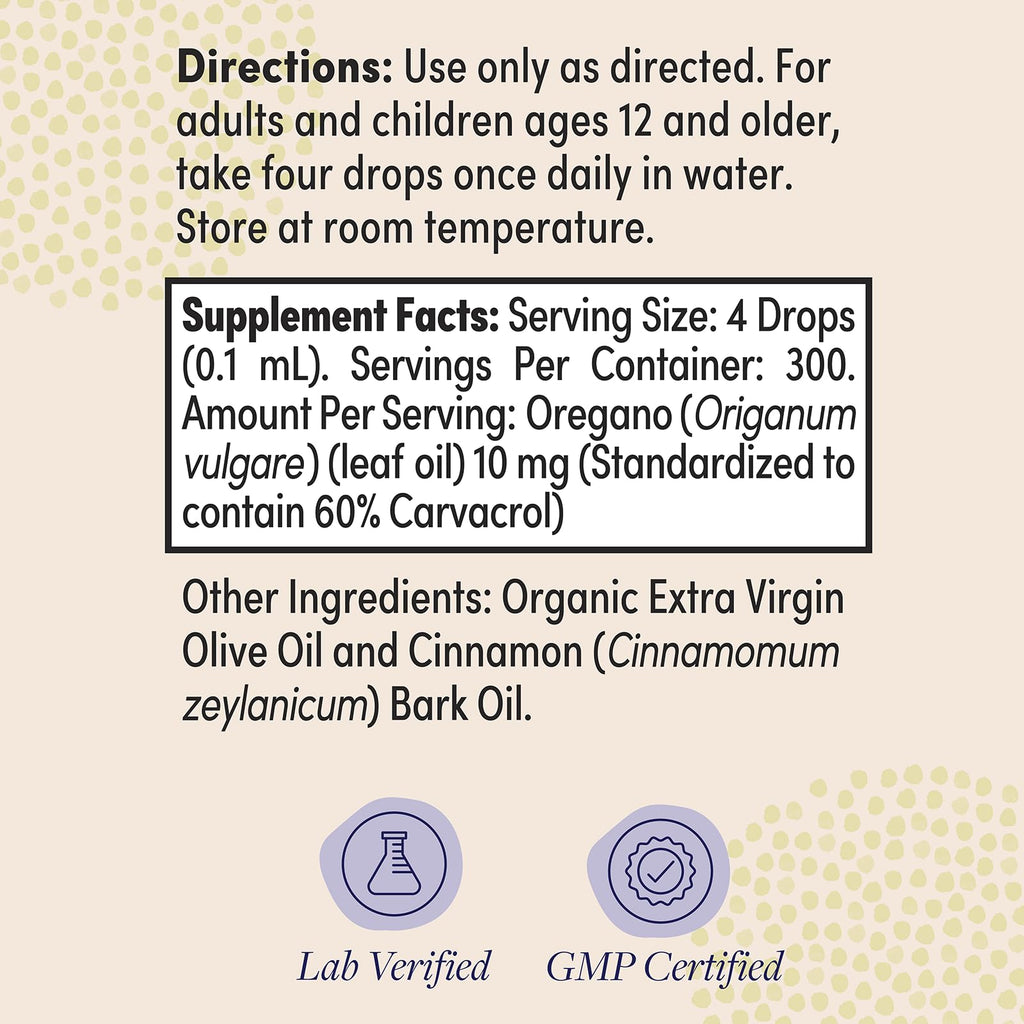 standardized oil of oregano benefits