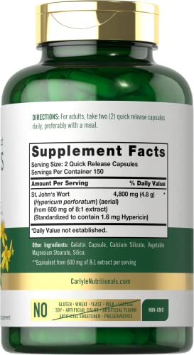 Standardized St John's Wort benefits