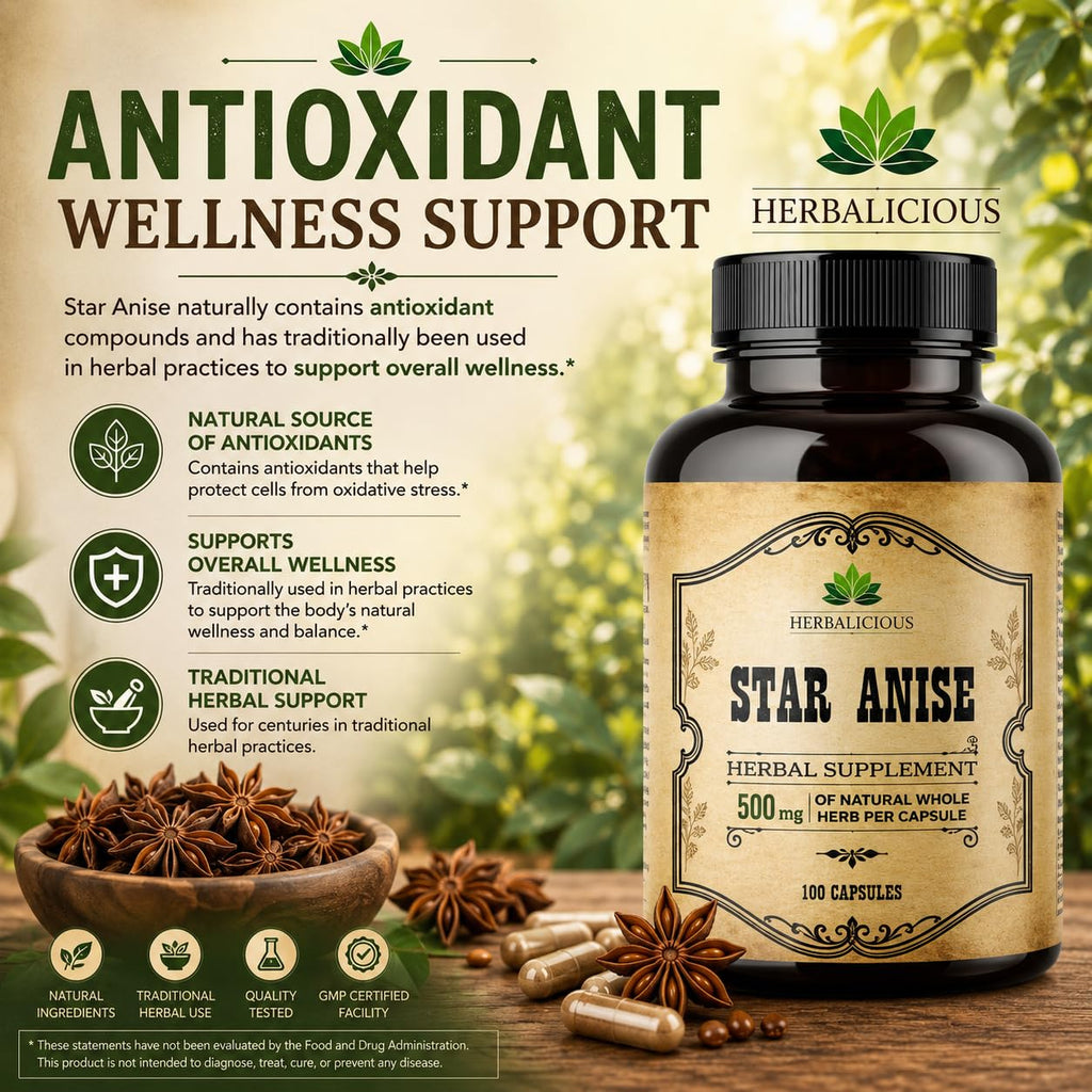 star anise vitamins for overall health