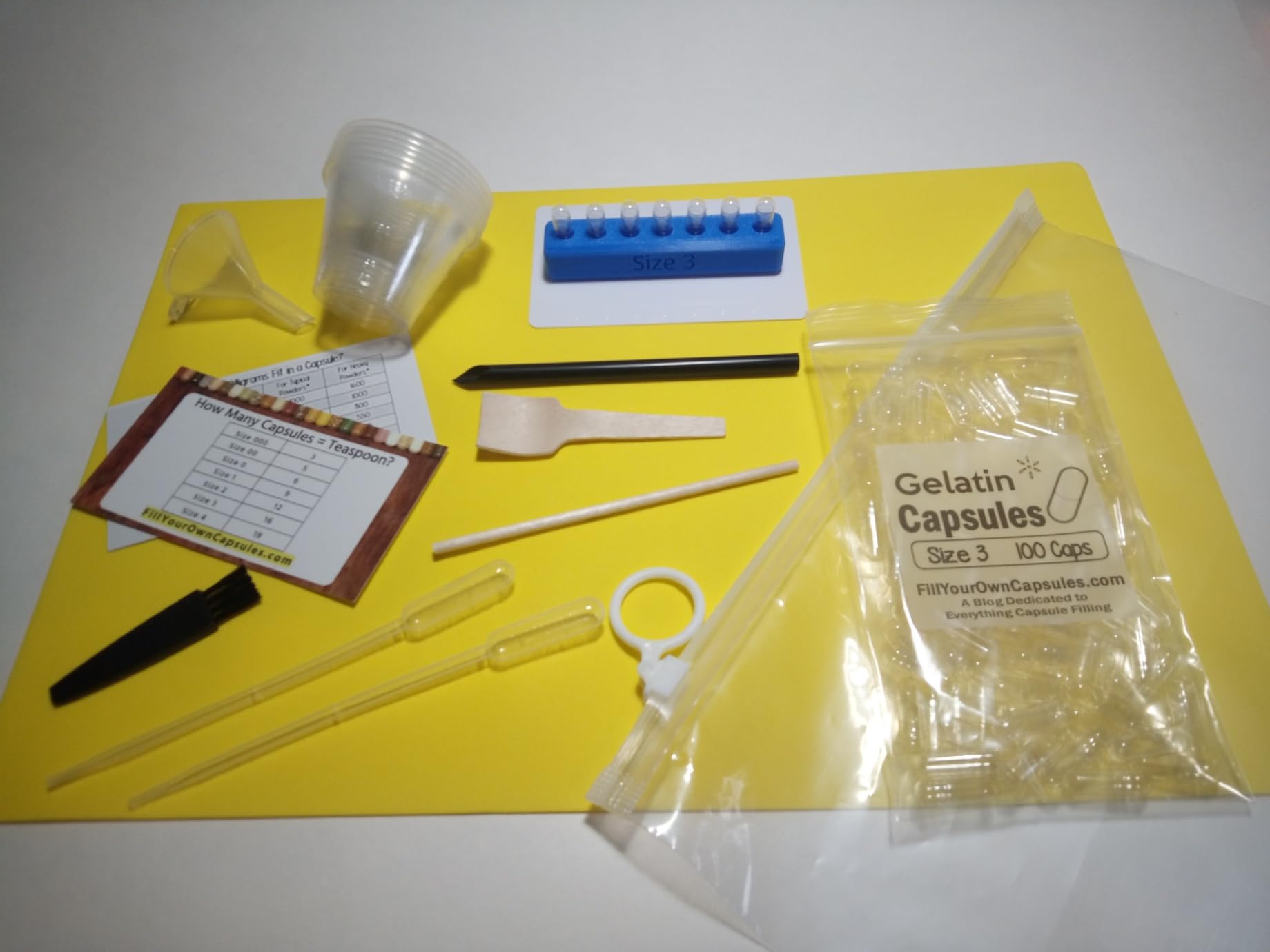 starter set for herbal supplement DIY