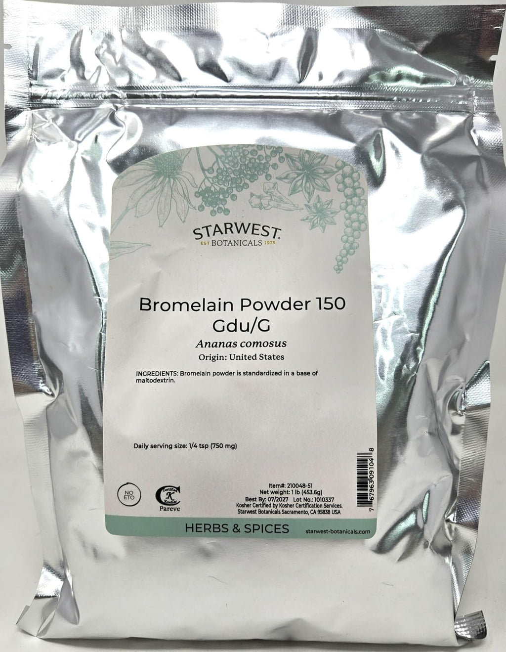 Starwest Botanicals bromelain digestive enzymes